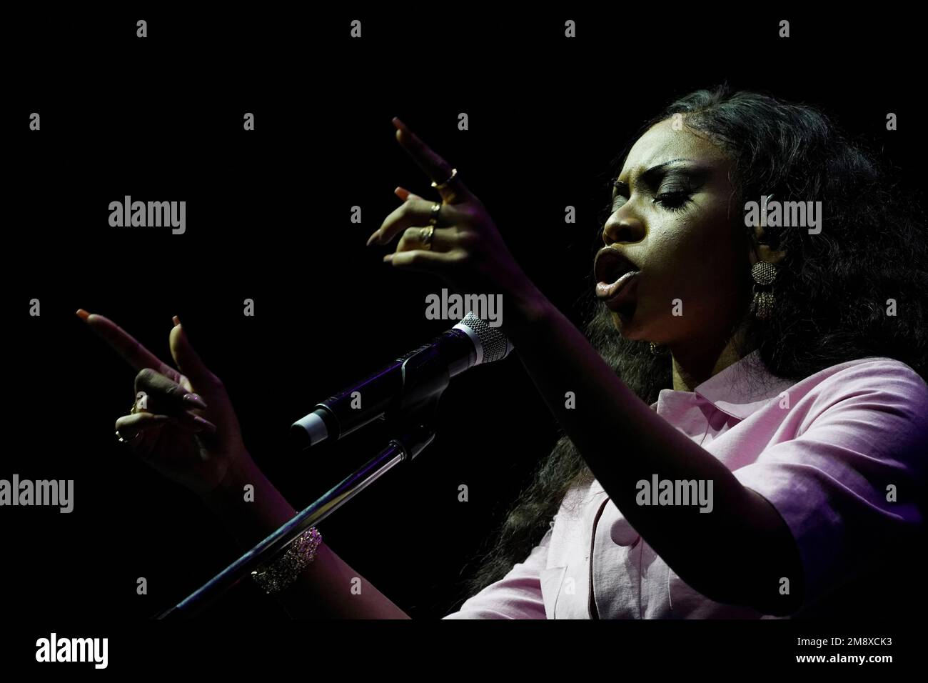 Nigerian singer Fave performs at the Afrima, All Africa Music Awards at ...