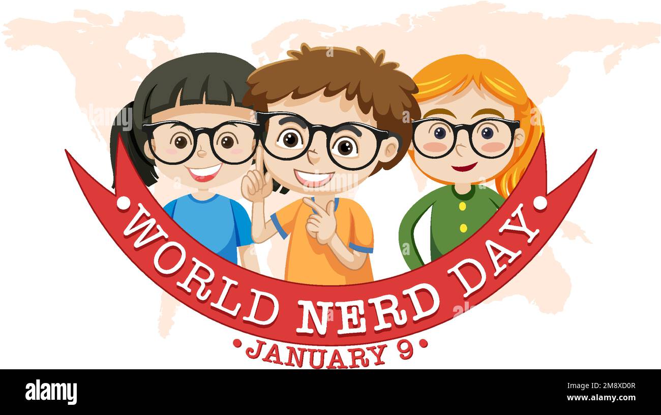 World Nerd Day banner design illustration Stock Vector Image & Art - Alamy