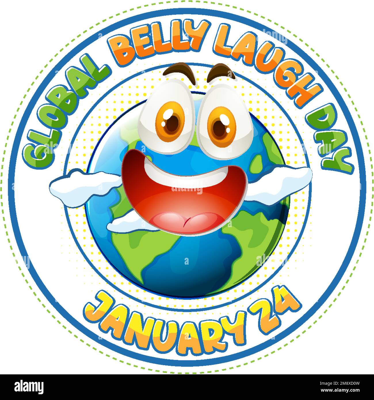 Global Belly Laugh Day Banner Design illustration Stock Vector Image ...
