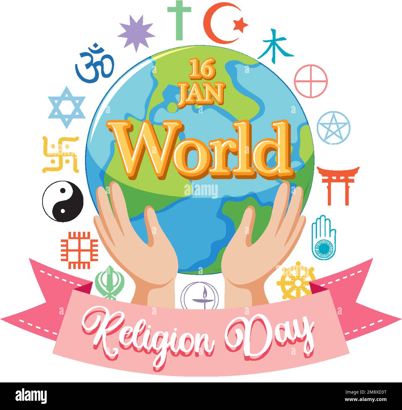 World religion day banner design illustration Stock Vector Image & Art ...