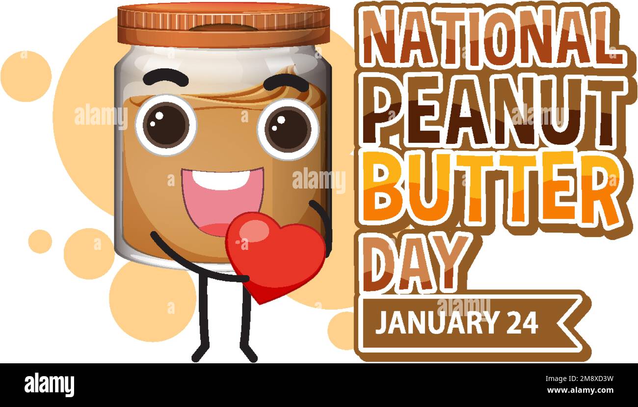 National Peabut Butter Day Banner Design illustration Stock Vector ...
