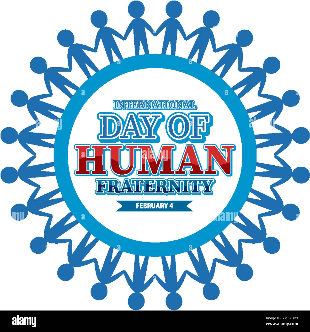 International day of human fraternity illustration Stock Vector Image ...
