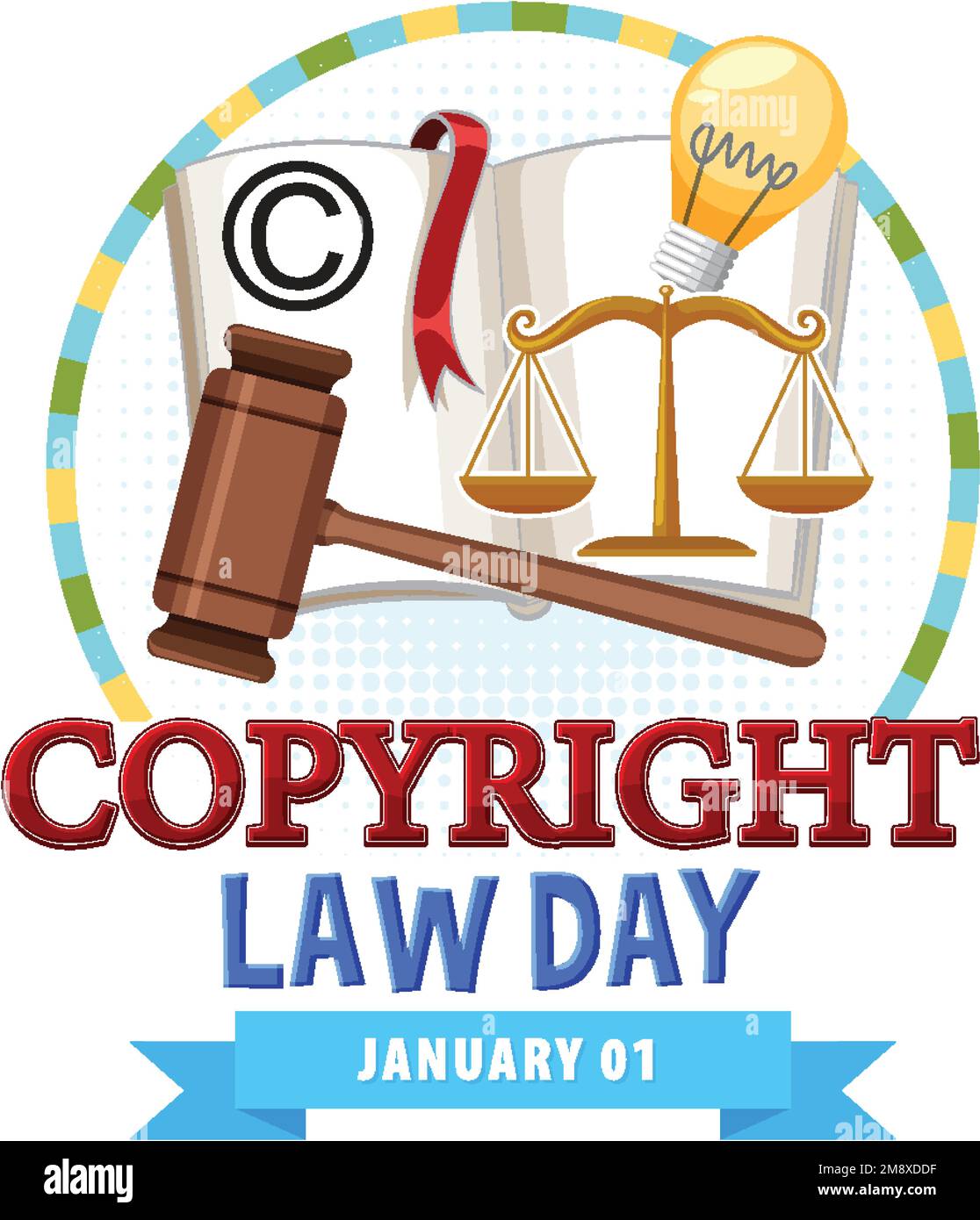 Copyright law day banner design illustration Stock Vector Image & Art ...