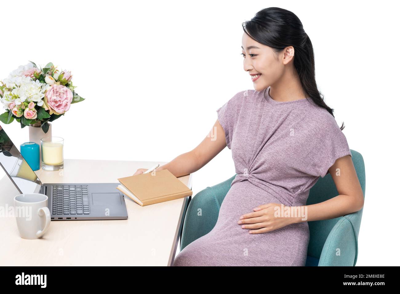Pregnant women happy Stock Photo - Alamy