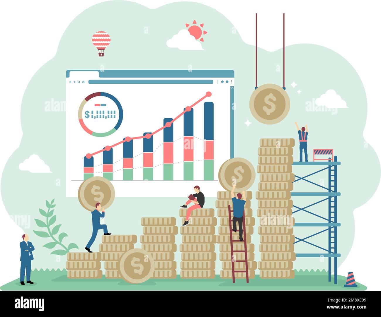 Wealth planning vector vectors hi-res stock photography and images - Alamy