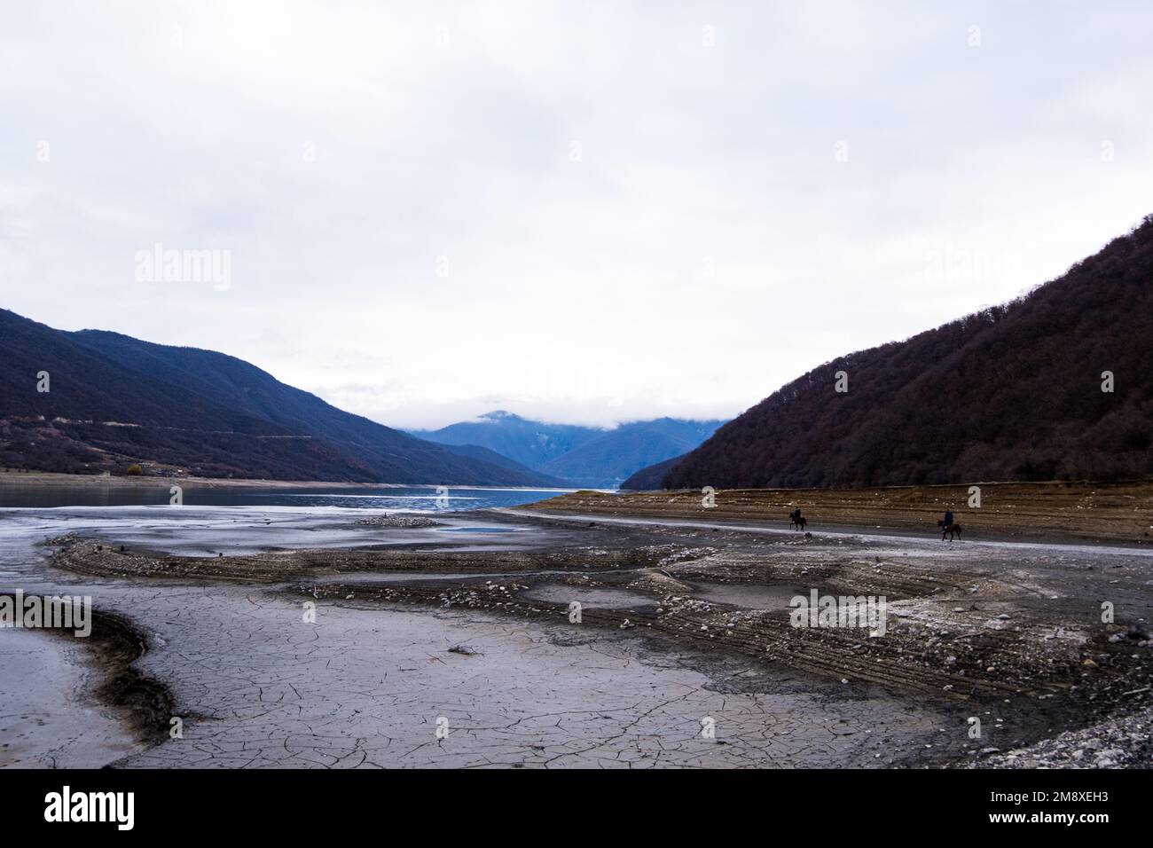Ananuri, Georgia : 20-11-2022 : Landscape of Aragvi River next to the ...