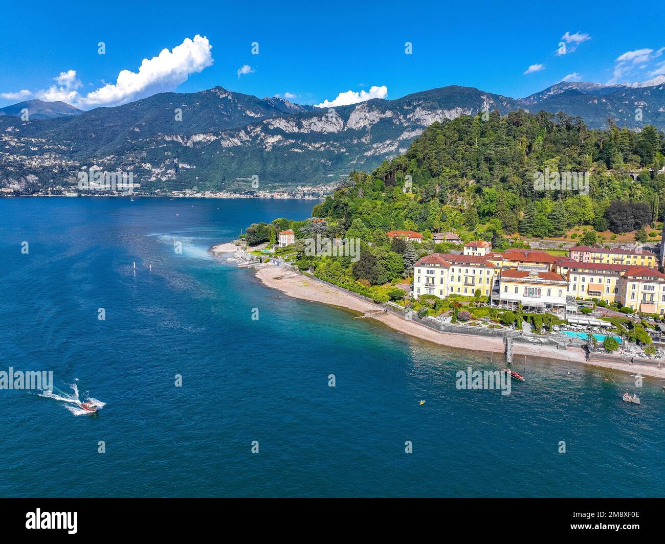 Aerial view of Bellagio village in Lake Como, in Italy Stock Photo - Alamy
