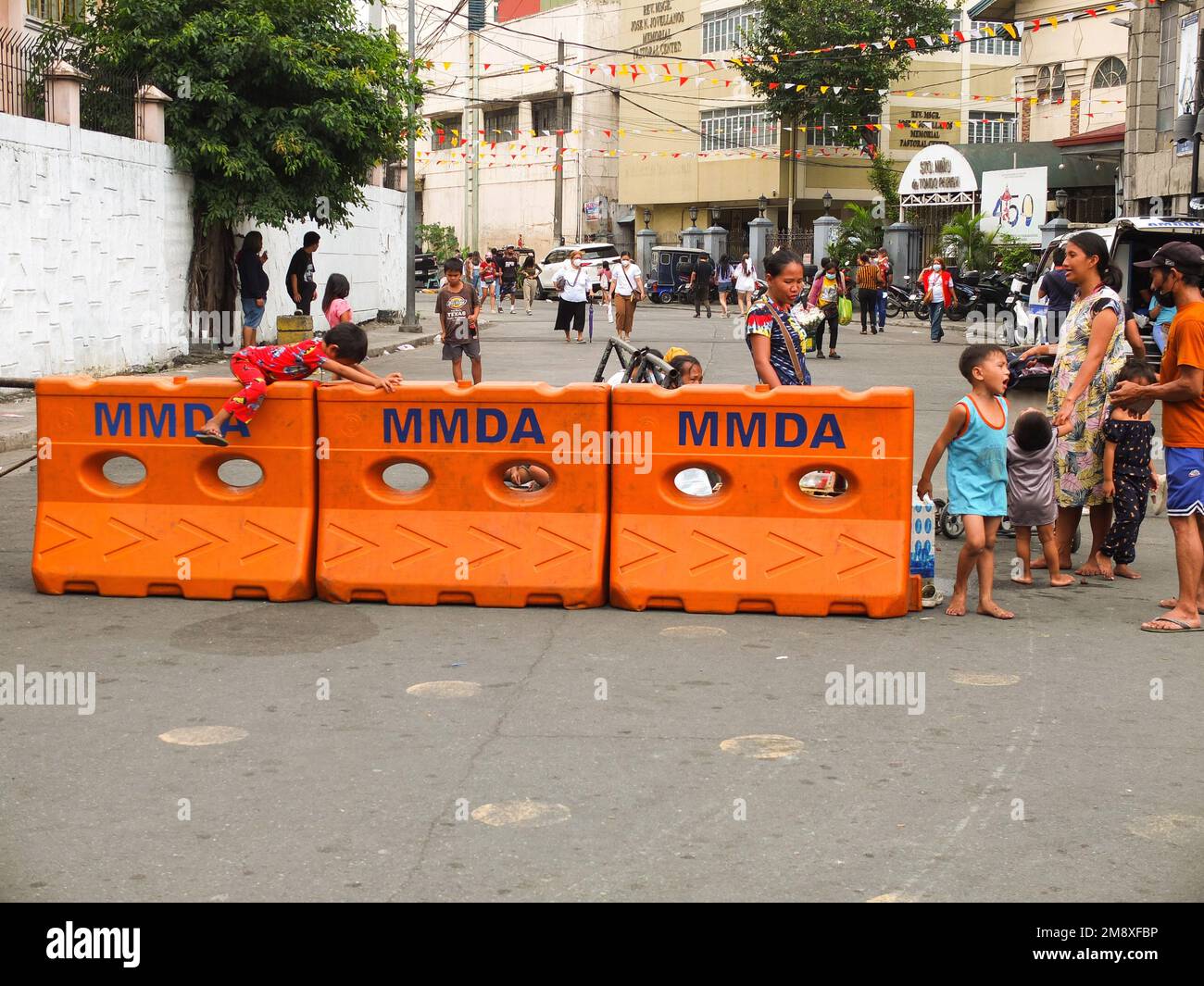 Manila, Philippines. 15th Jan, 2023. Some streets outside Tondo Church ...