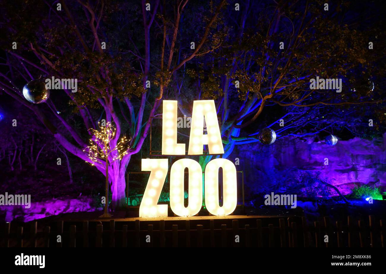 Los Angeles, California, USA 12th January 2023 Zoo Lights Aglow at LA ...