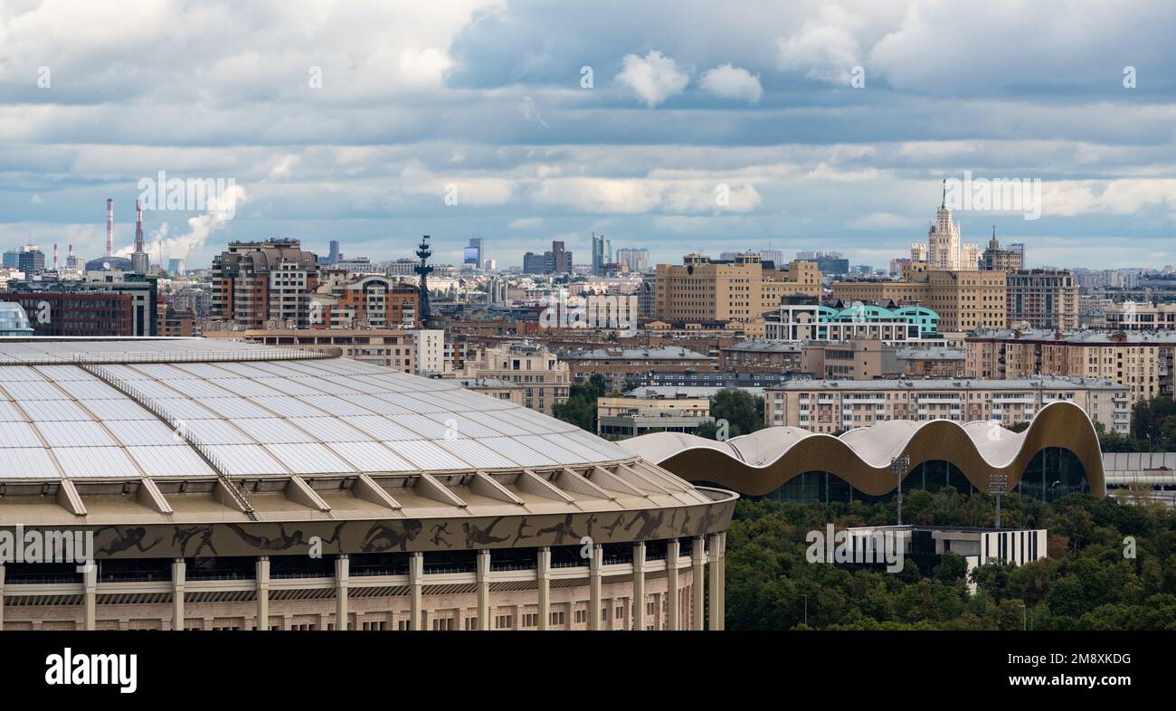 Moscow olympic stadium aerial hi-res stock photography and images - Alamy