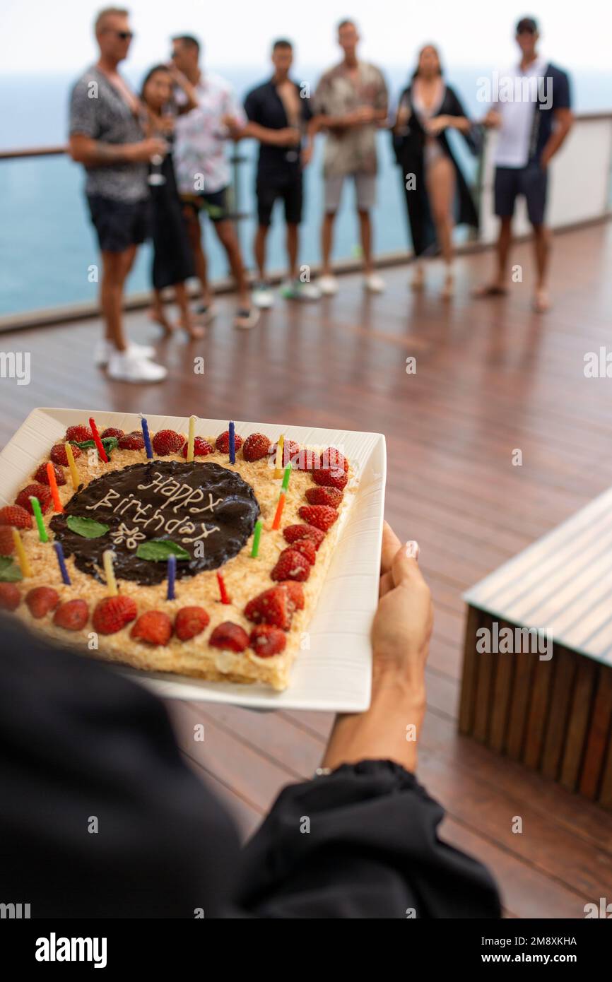Birthday cupcake candle bokeh hi-res stock photography and images - Alamy