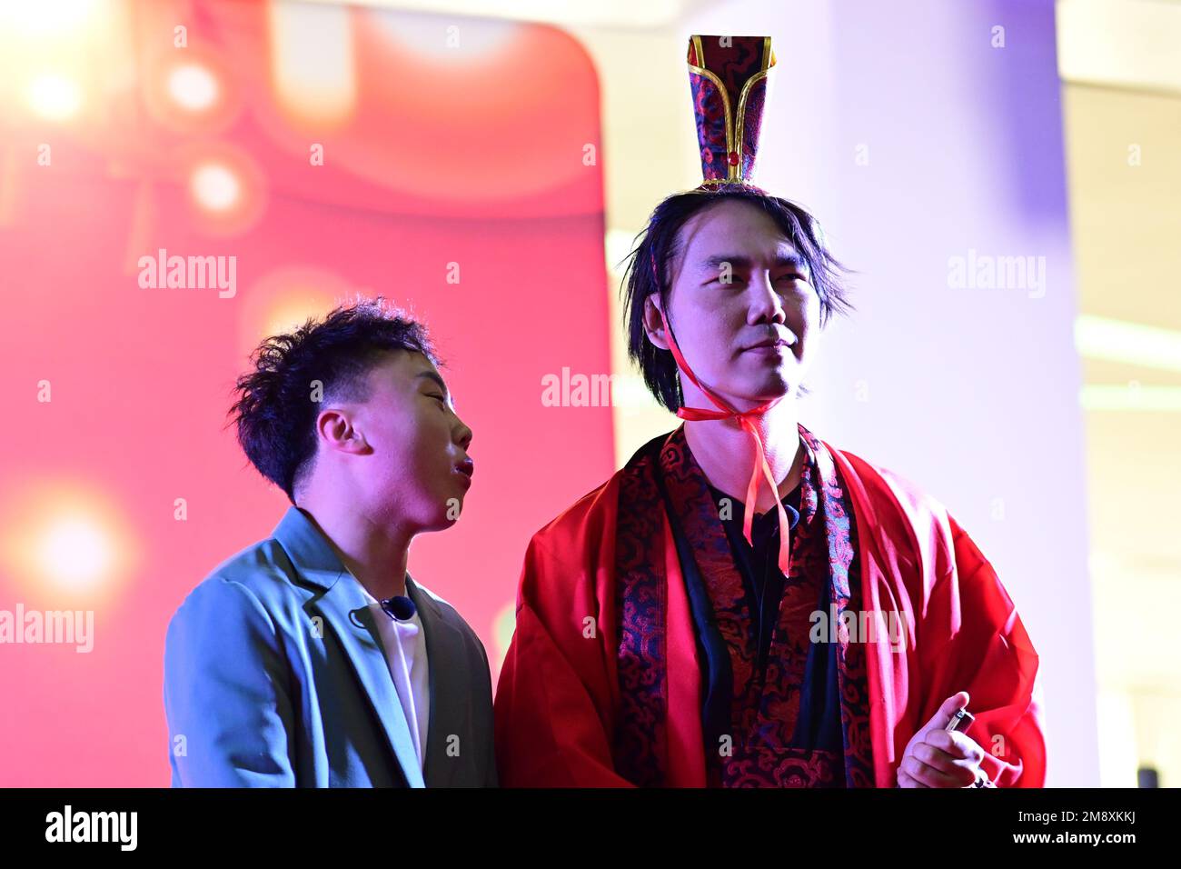 London, England, UK. January 15 2023. Chinese comedy performs at the ...