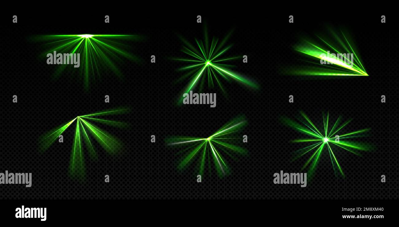 Green laser flashes rays hi-res stock photography and images - Alamy