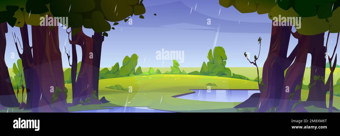 Very wet fields Stock Vector Images - Alamy