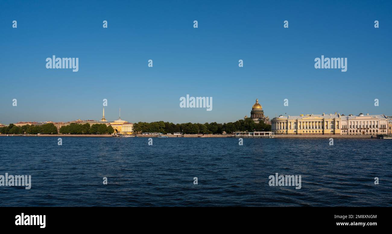 St Petersburg Neva river scenery Stock Photo - Alamy
