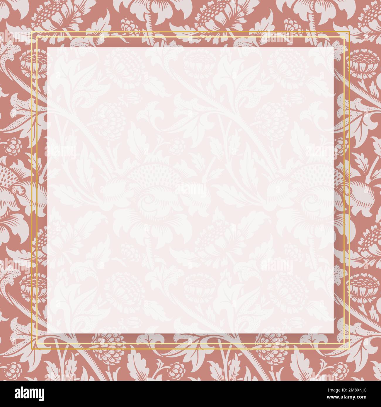 Vintage nature ornament frame pattern vector Stock Vector Image & Art ...