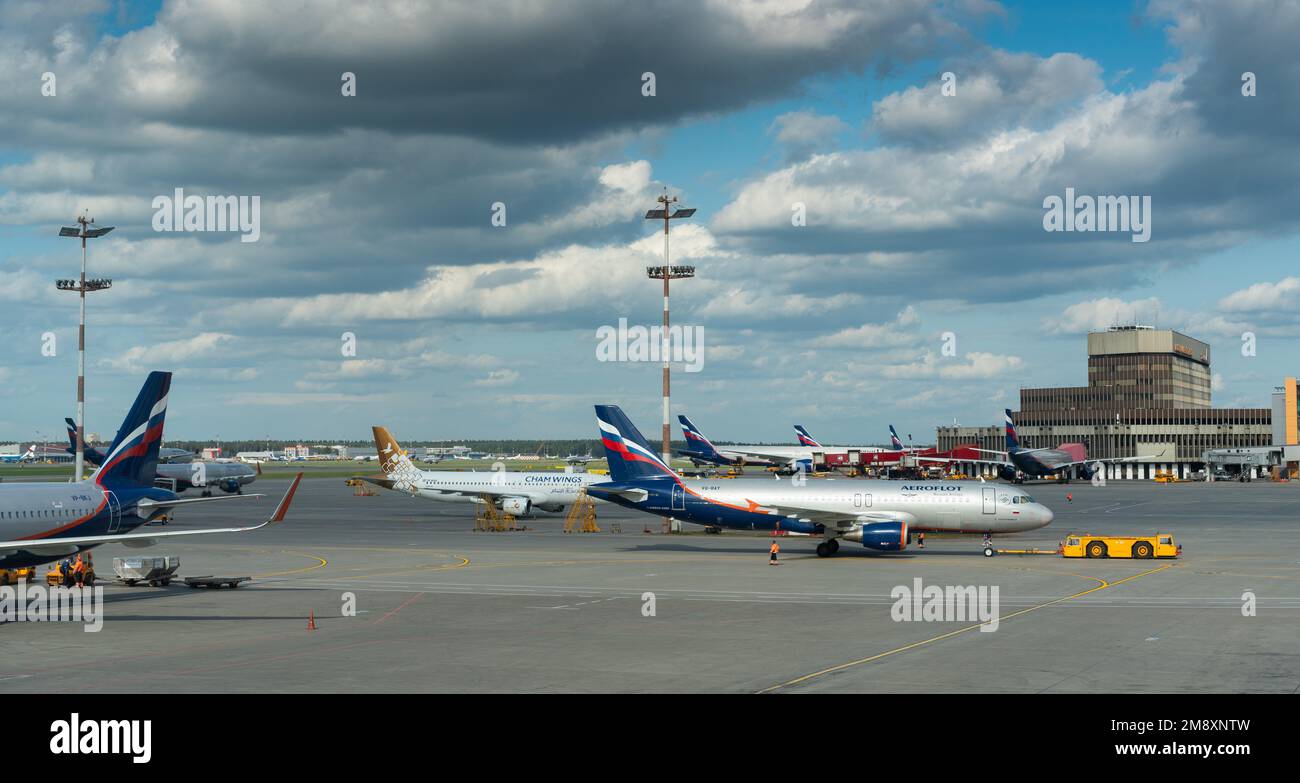 Moscow sheremetyevo international airport Stock Photo - Alamy