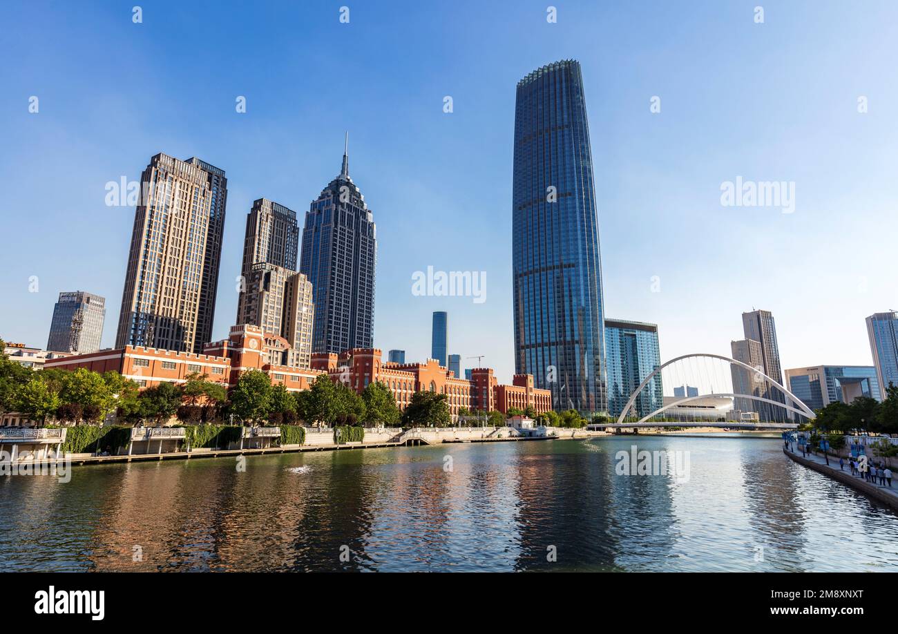 Skyscrapers tianjin china architecture hi-res stock photography and ...