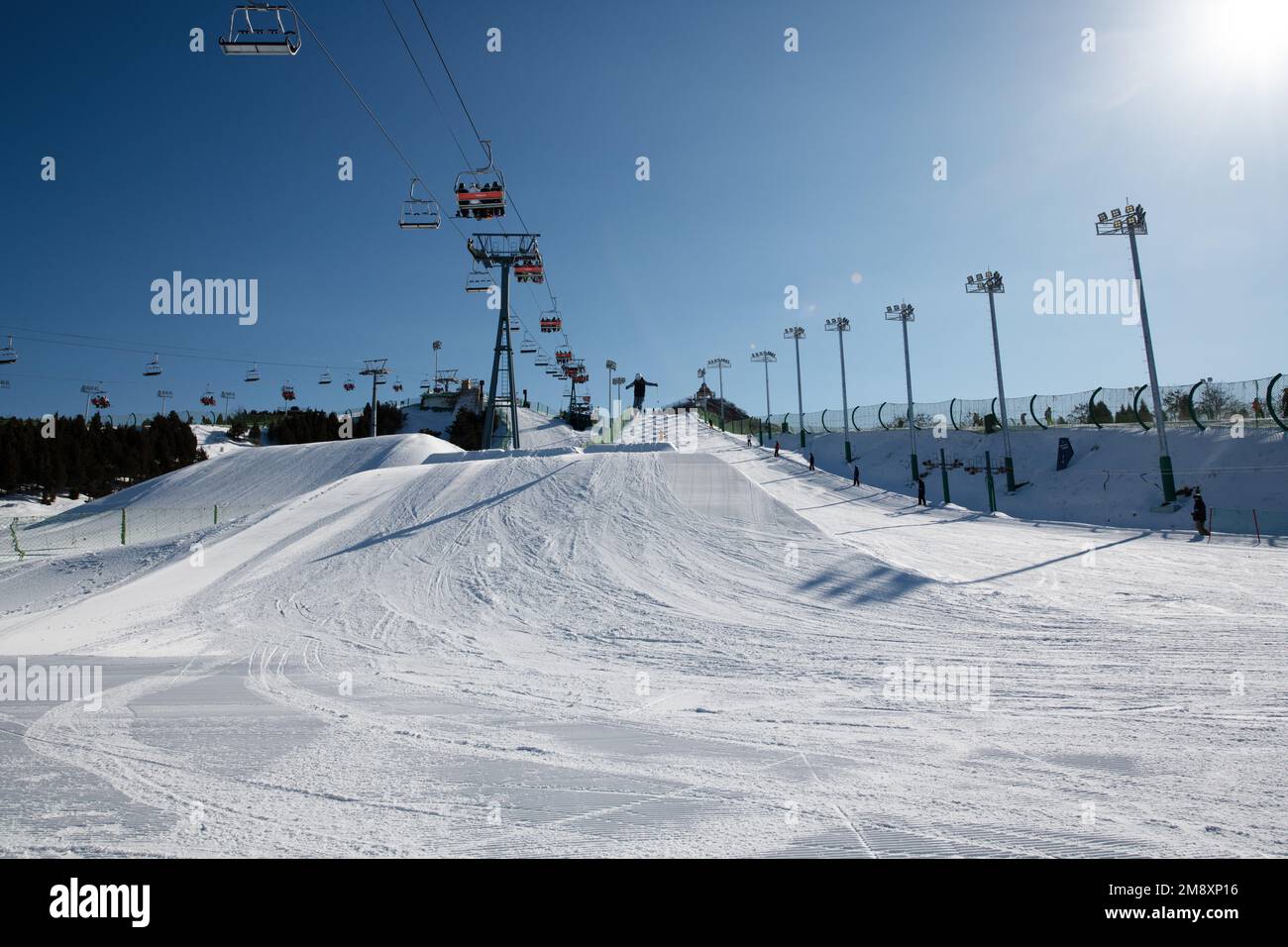 Beijing nanshan ski resort Stock Photo - Alamy