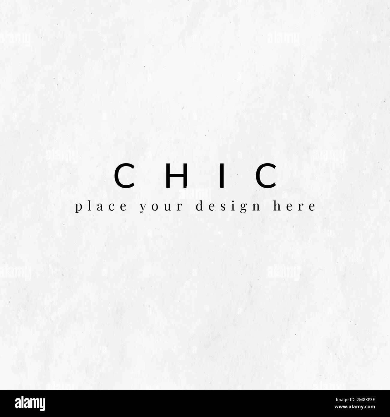 Chic typography template vector design on texture background Stock ...