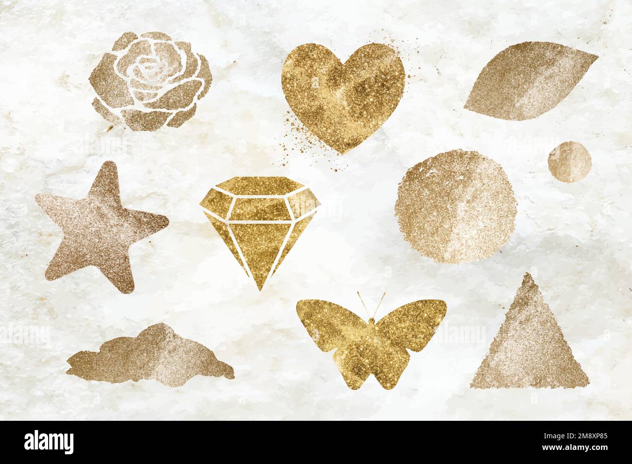Gold triangle moth Stock Vector Images - Alamy