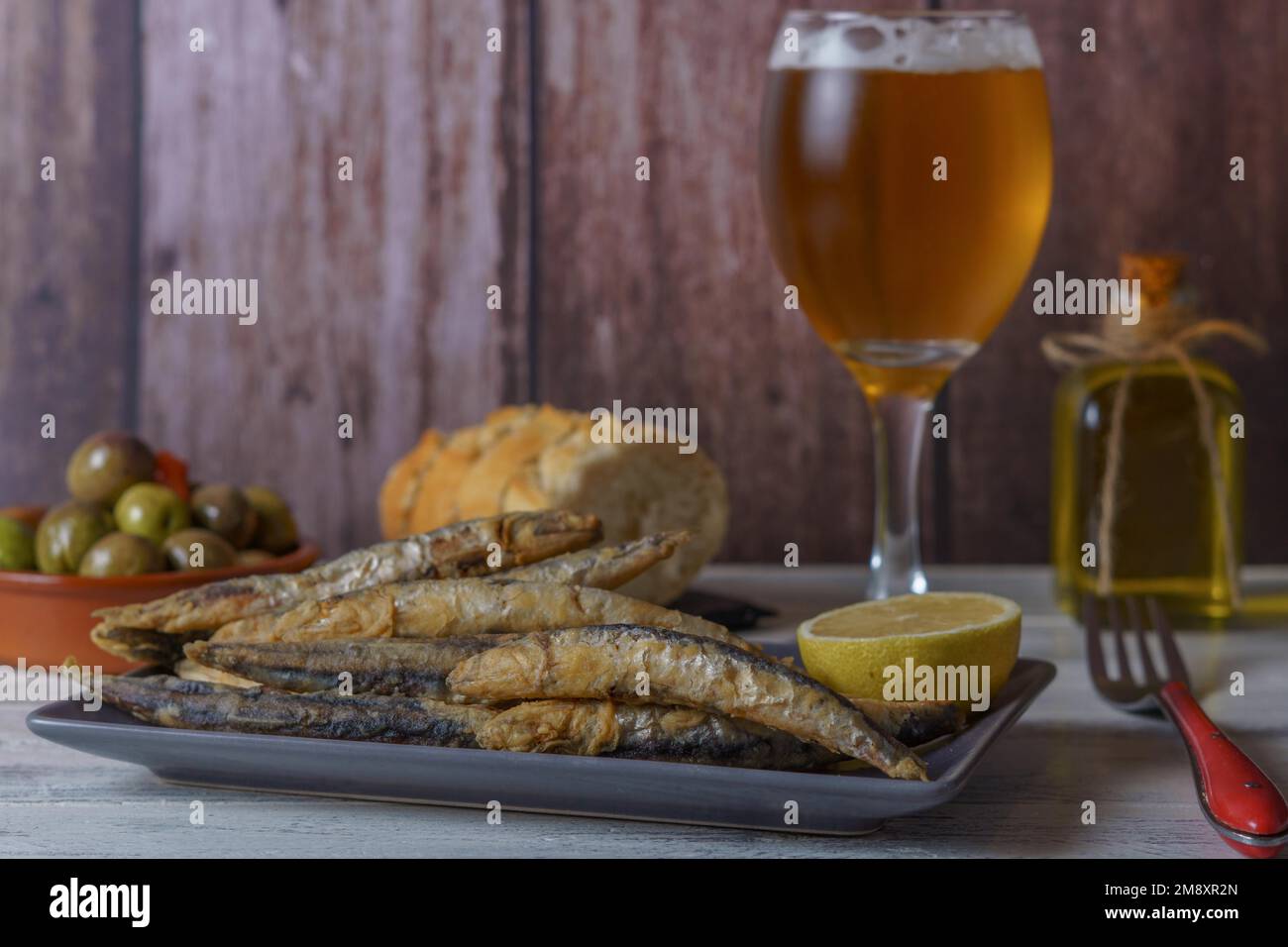 Fried fish typical tapa of southern spain, andalucia Stock Photo - Alamy