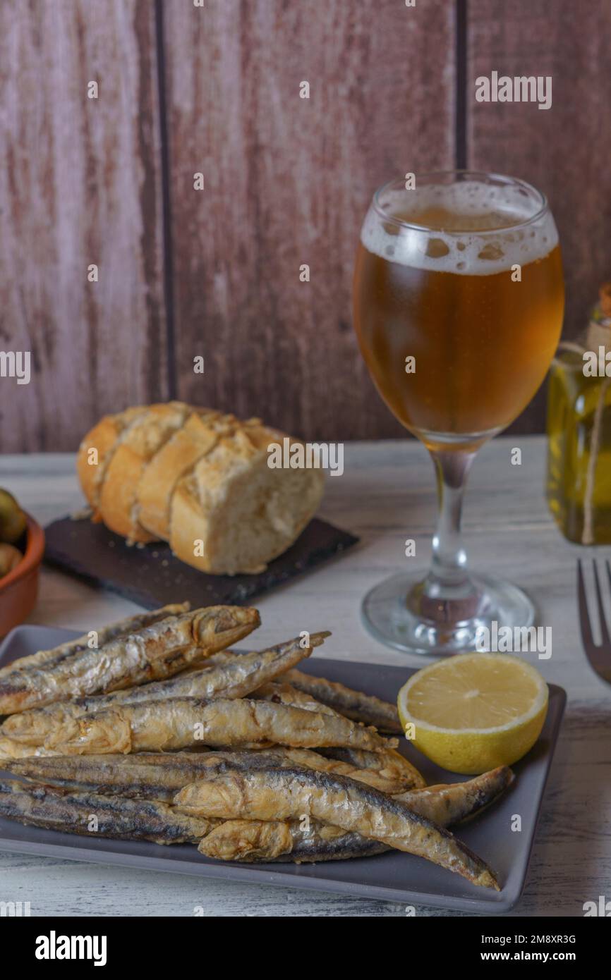 Fried fish typical tapa of southern spain, andalucia Stock Photo - Alamy