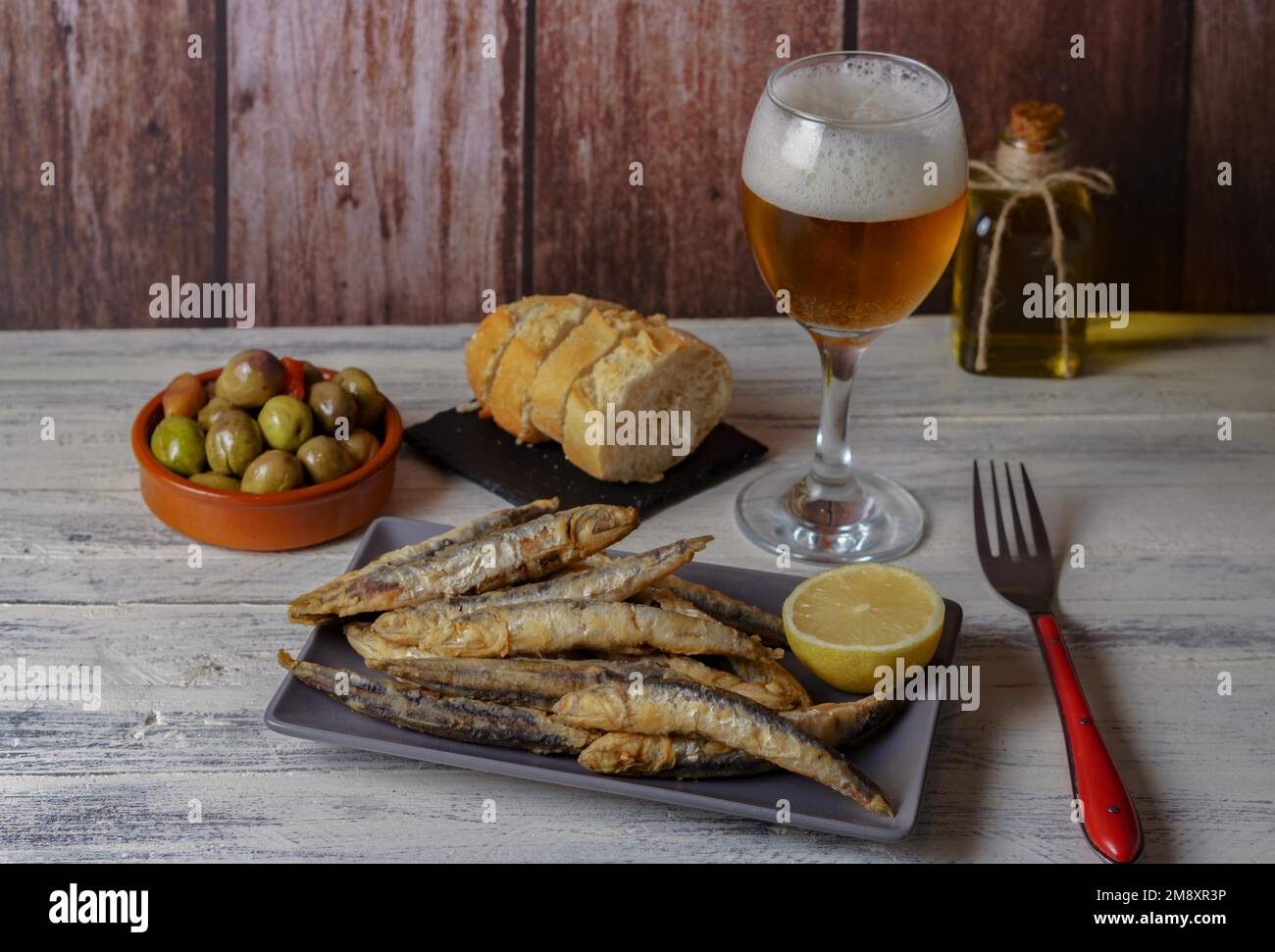 Fried fish typical tapa of southern spain, andalucia Stock Photo - Alamy