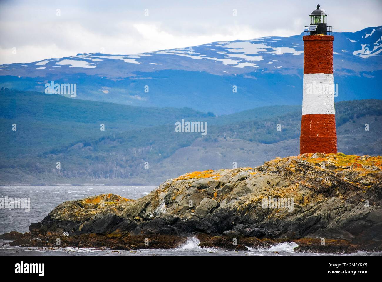 Les Eclaireurs lighthouse is located in the Beagle Channel in Ushuaia ...