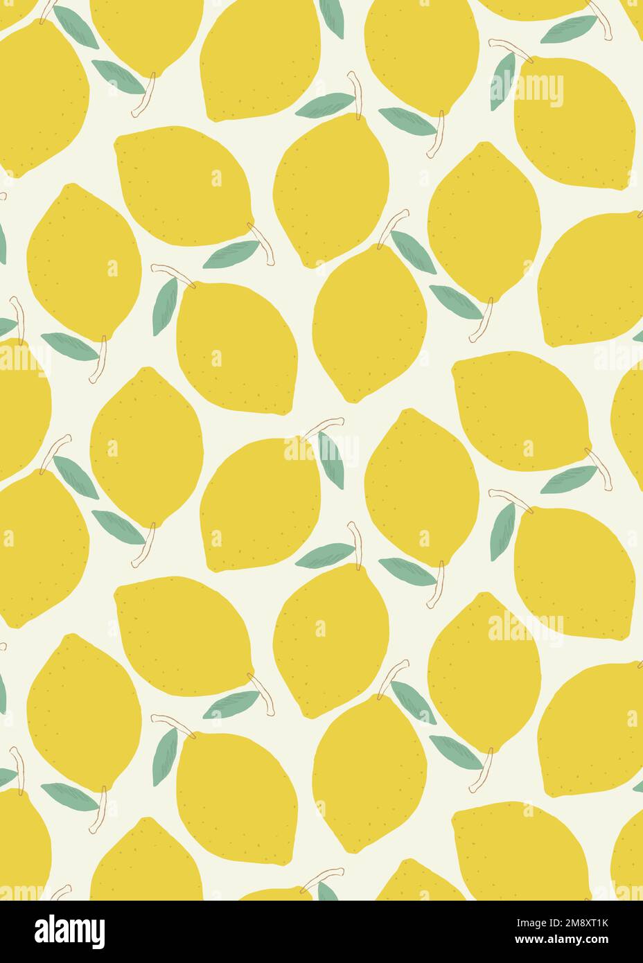 Vector seamless lemon pattern pastel background Stock Vector Image & Art - Alamy