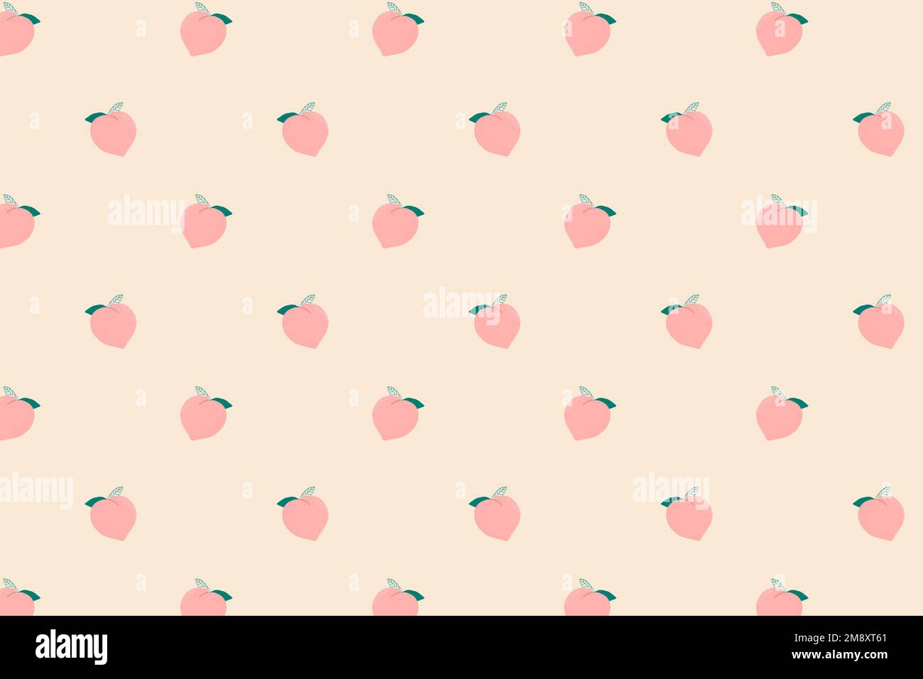 Vector seamless peach pattern pastel background Stock Vector Image ...