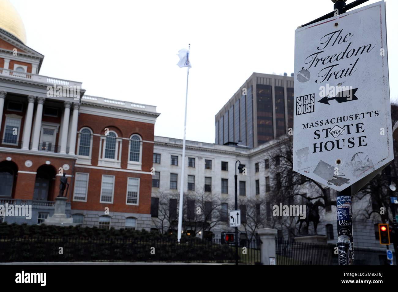 Boston, USA. 15th Jan, 2023. The Massachusetts State House is seen ...