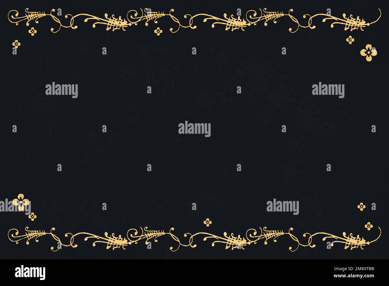 Filigree border vector in gold Stock Vector Image & Art - Alamy
