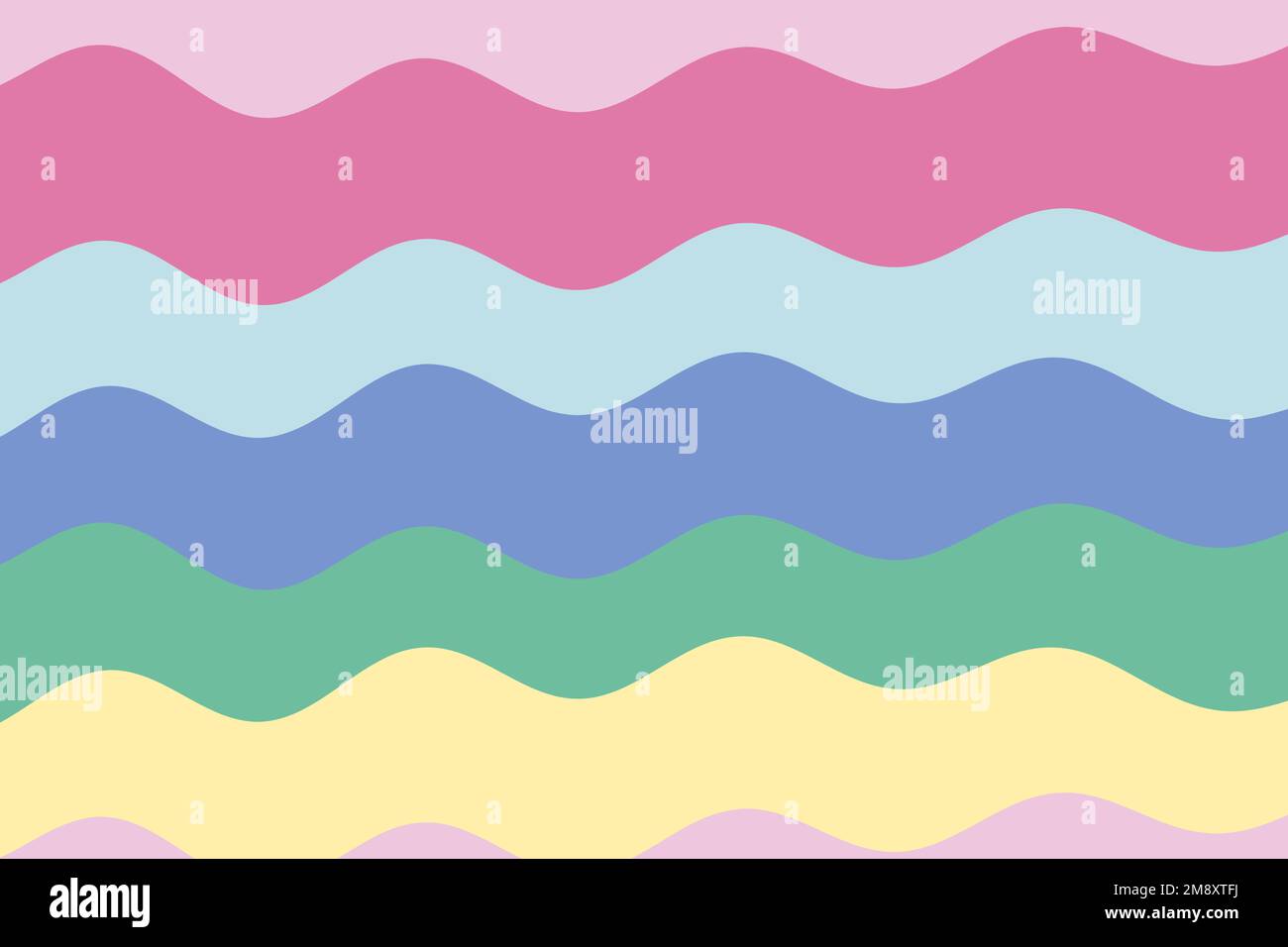 Colorful vector cursive stripes cute pattern background Stock Vector ...