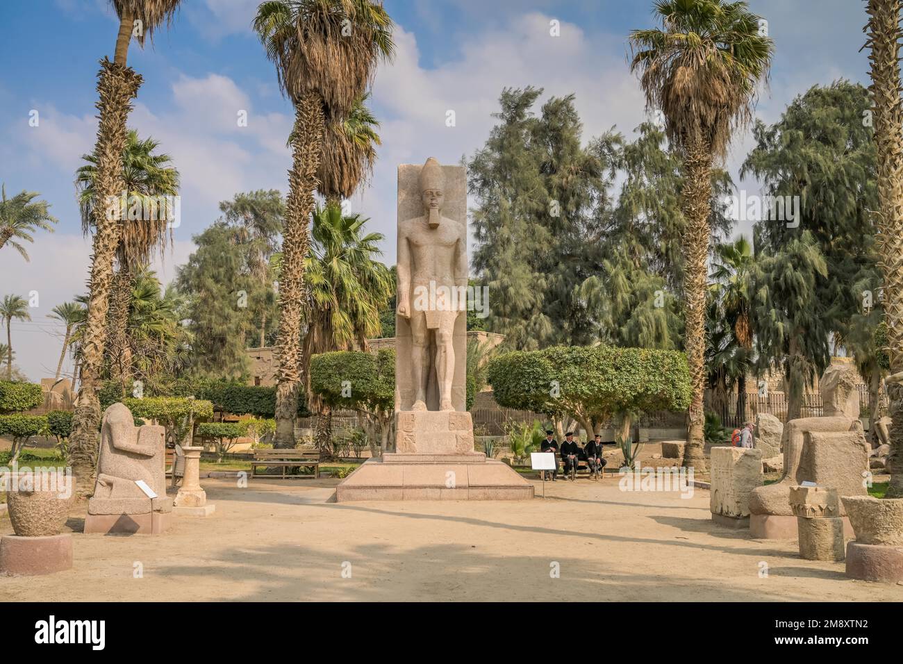 Ramses II, Statue, Sculpture Garden, Museum, With Rathina, Memphis ...