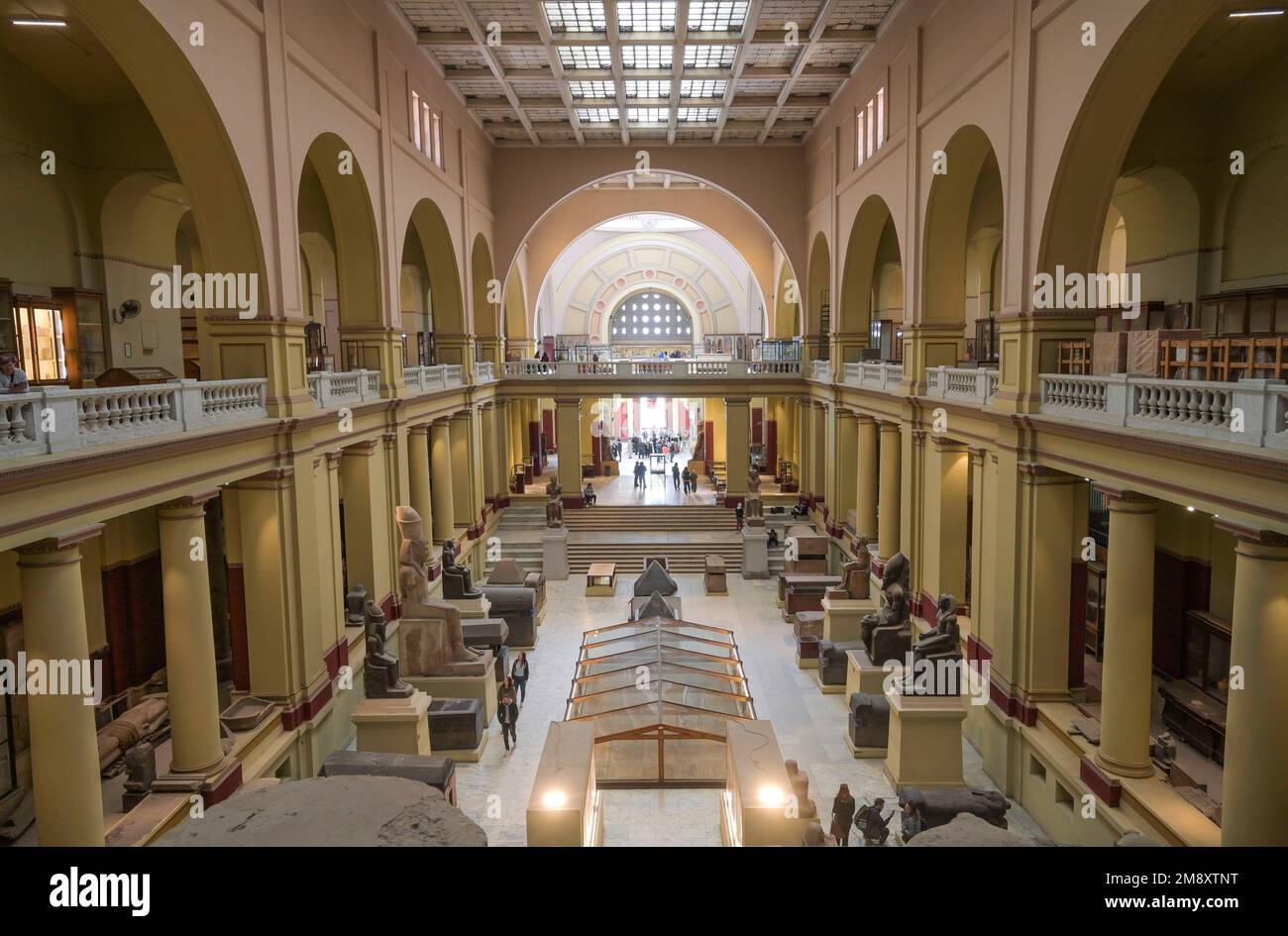 Central Hall, Ground Floor, Egyptian Museum, El-Tahrir Square, Cairo ...