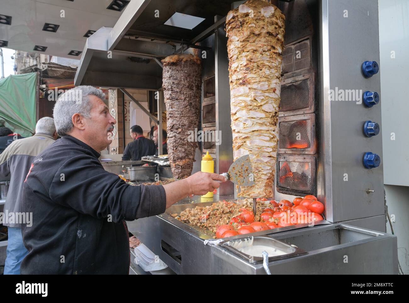Spit, Snack Bar, Cairo, Egypt Stock Photo - Alamy