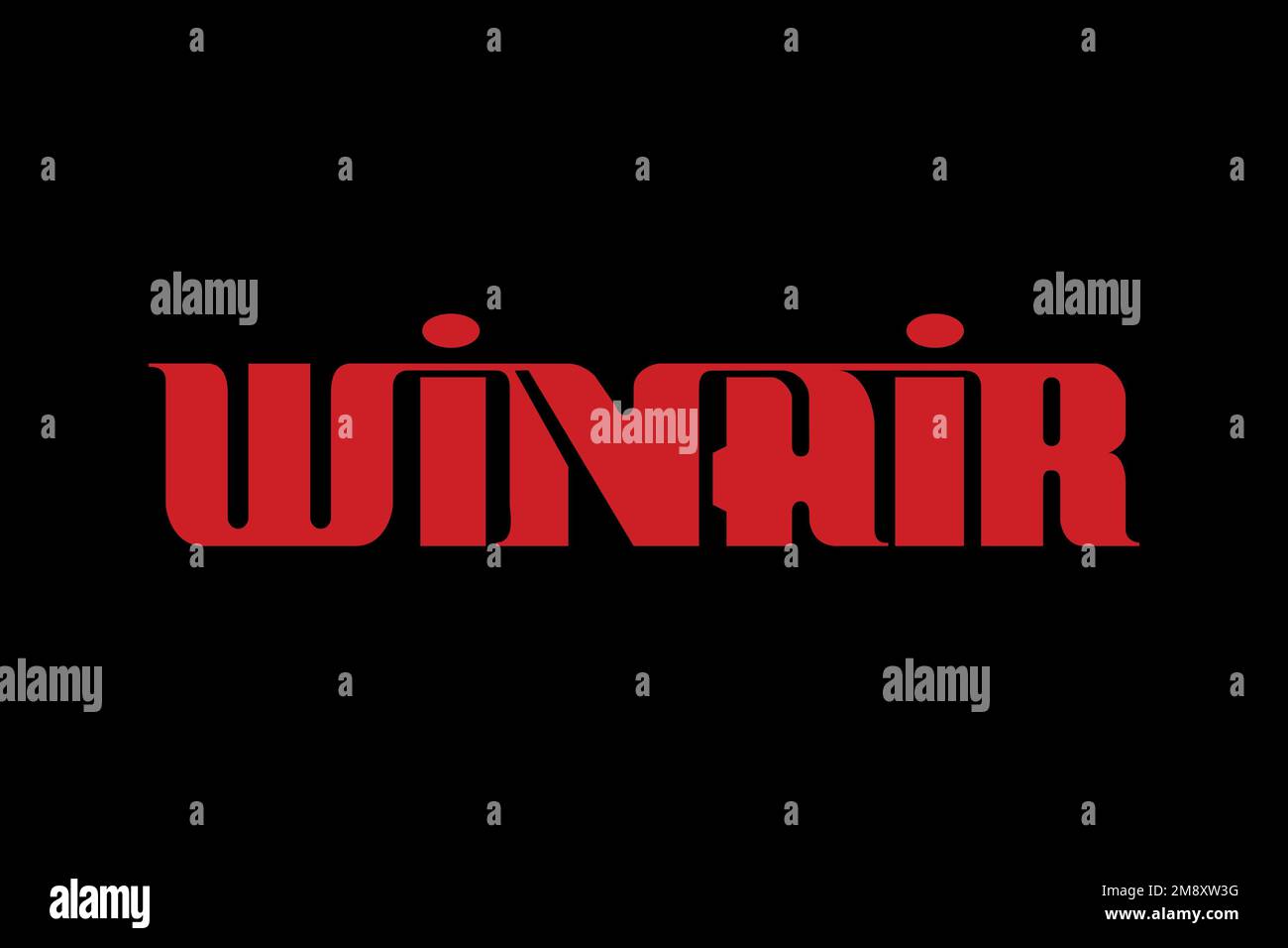 Winair, Logo, Black background Stock Photo - Alamy