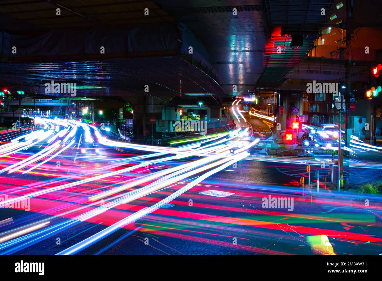 Time lapse road traffic jam hi-res stock photography and images - Alamy