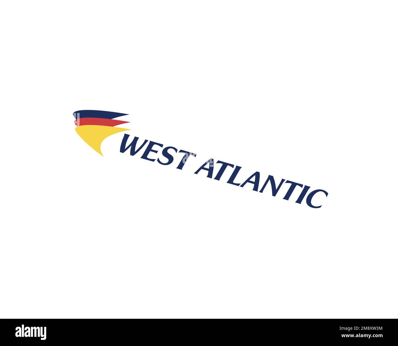 West Air Sweden, rotated logo, white background B Stock Photo - Alamy
