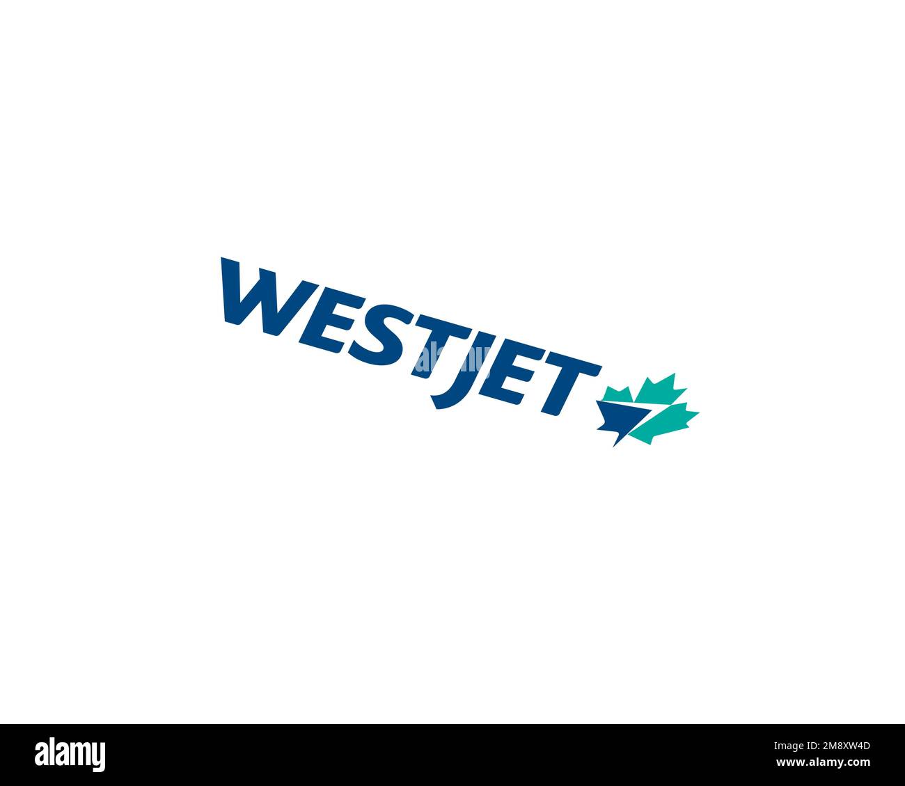 WestJet Encore, Rotated Logo, White Background B Stock Photo - Alamy