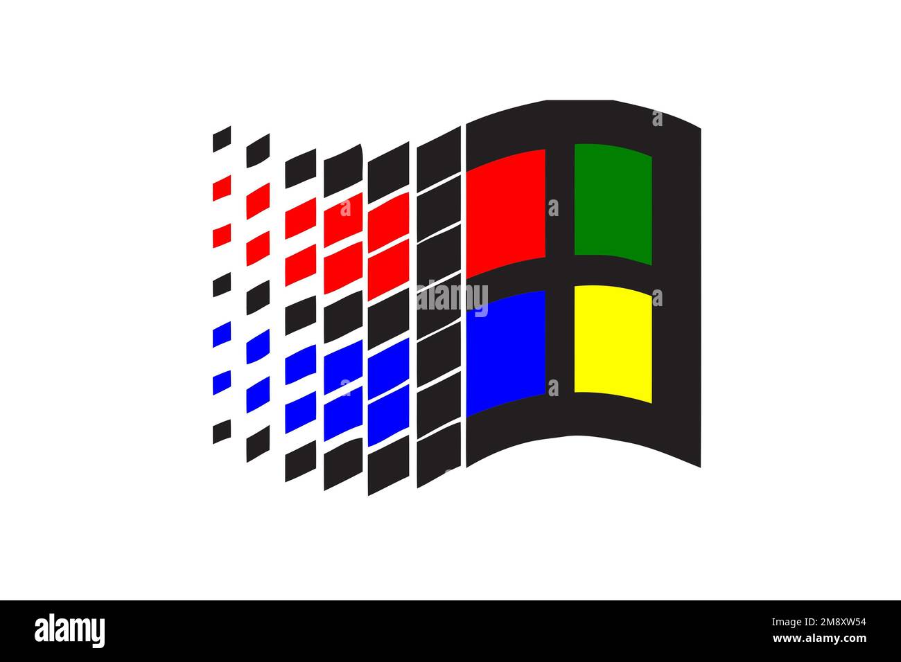 Windows 3. 1x, Logo, White background Stock Photo - Alamy