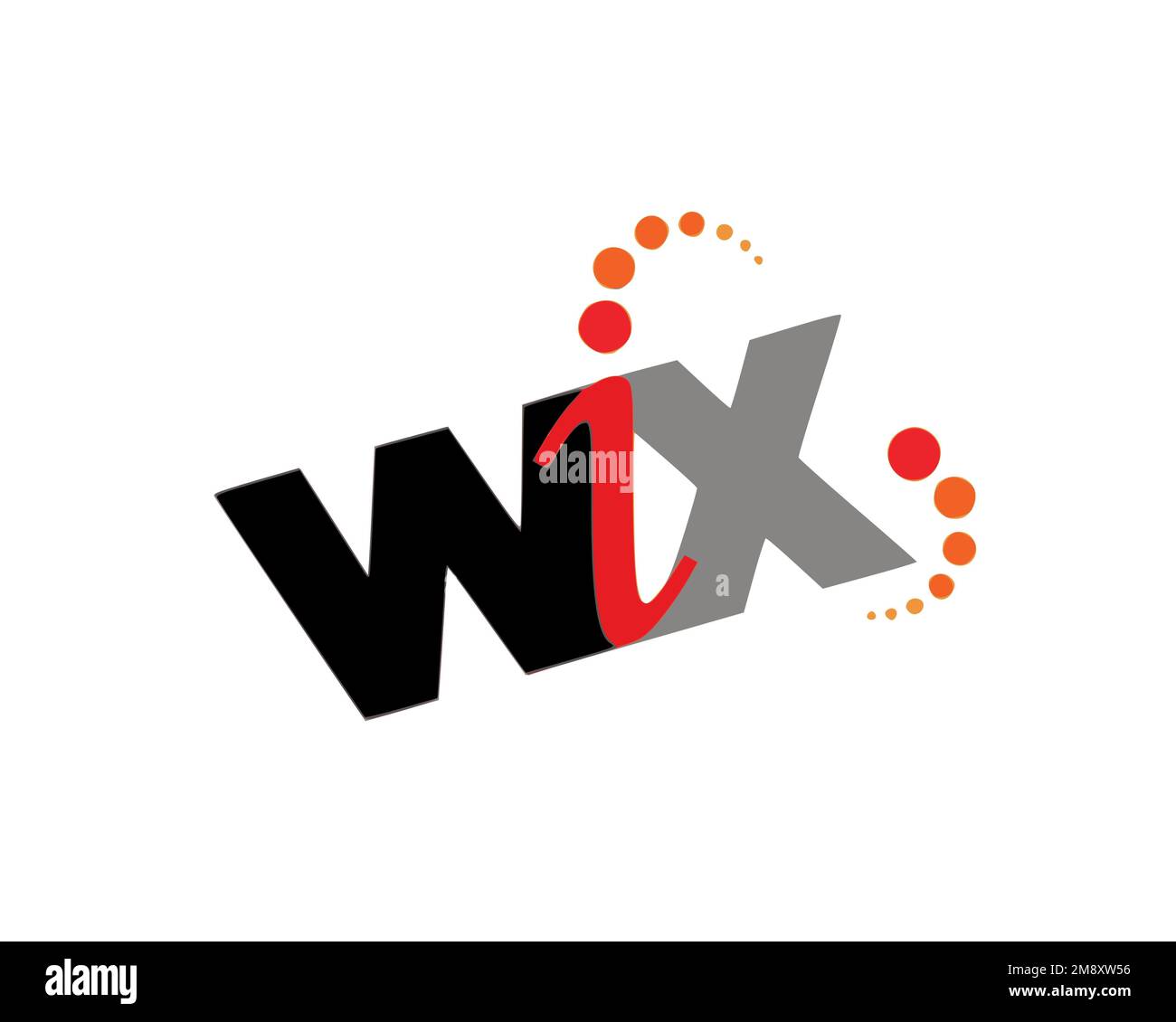 WiX, rotated logo, white background Stock Photo - Alamy