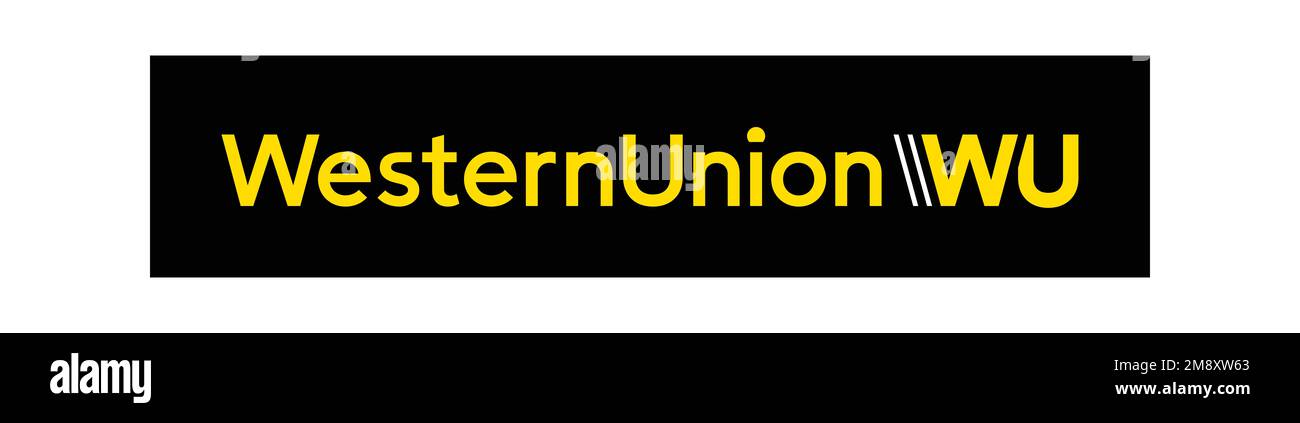 Western Union, Logo, White background Stock Photo - Alamy