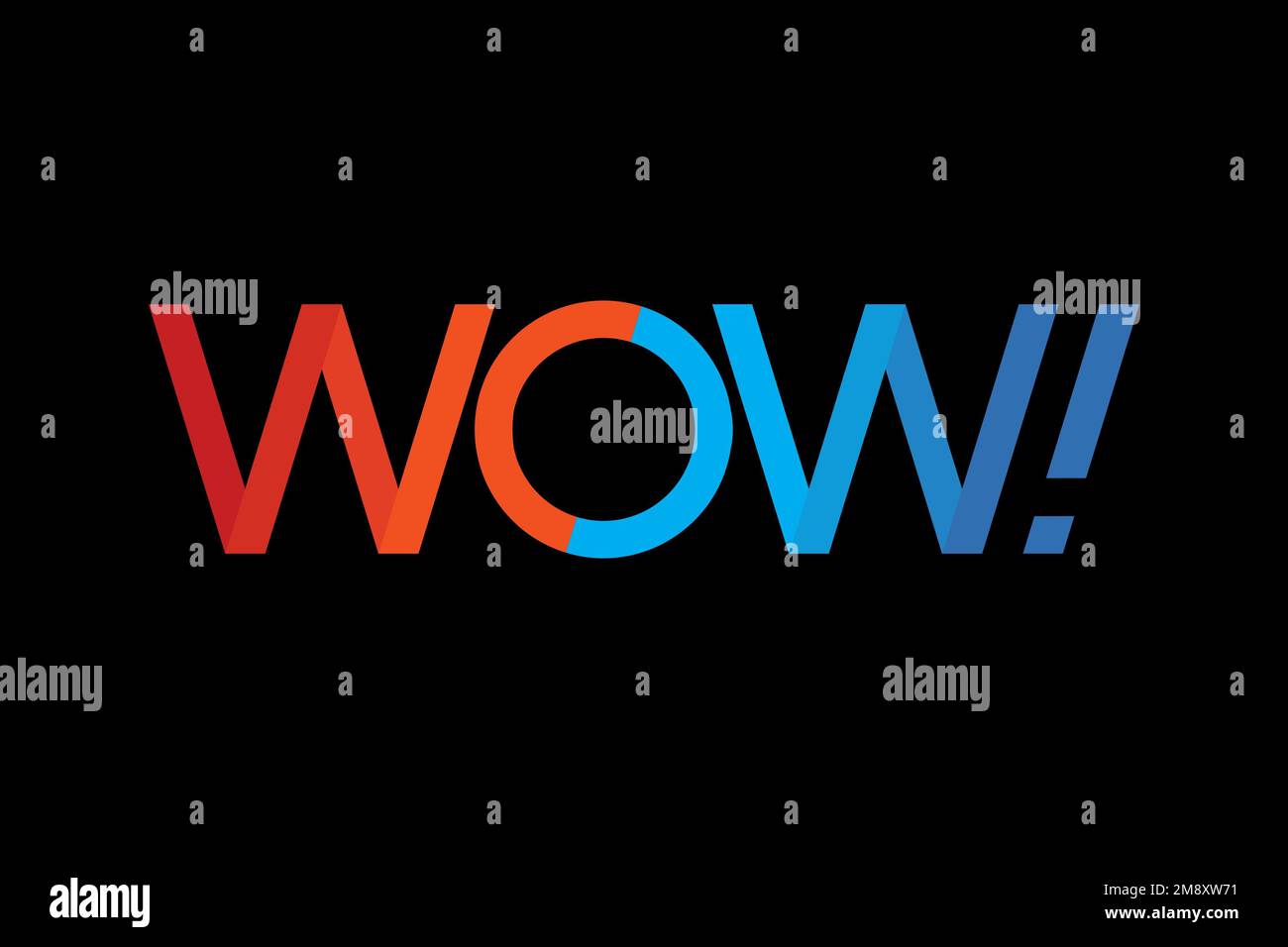 Wide Open West, Logo, Black Background Stock Photo - Alamy