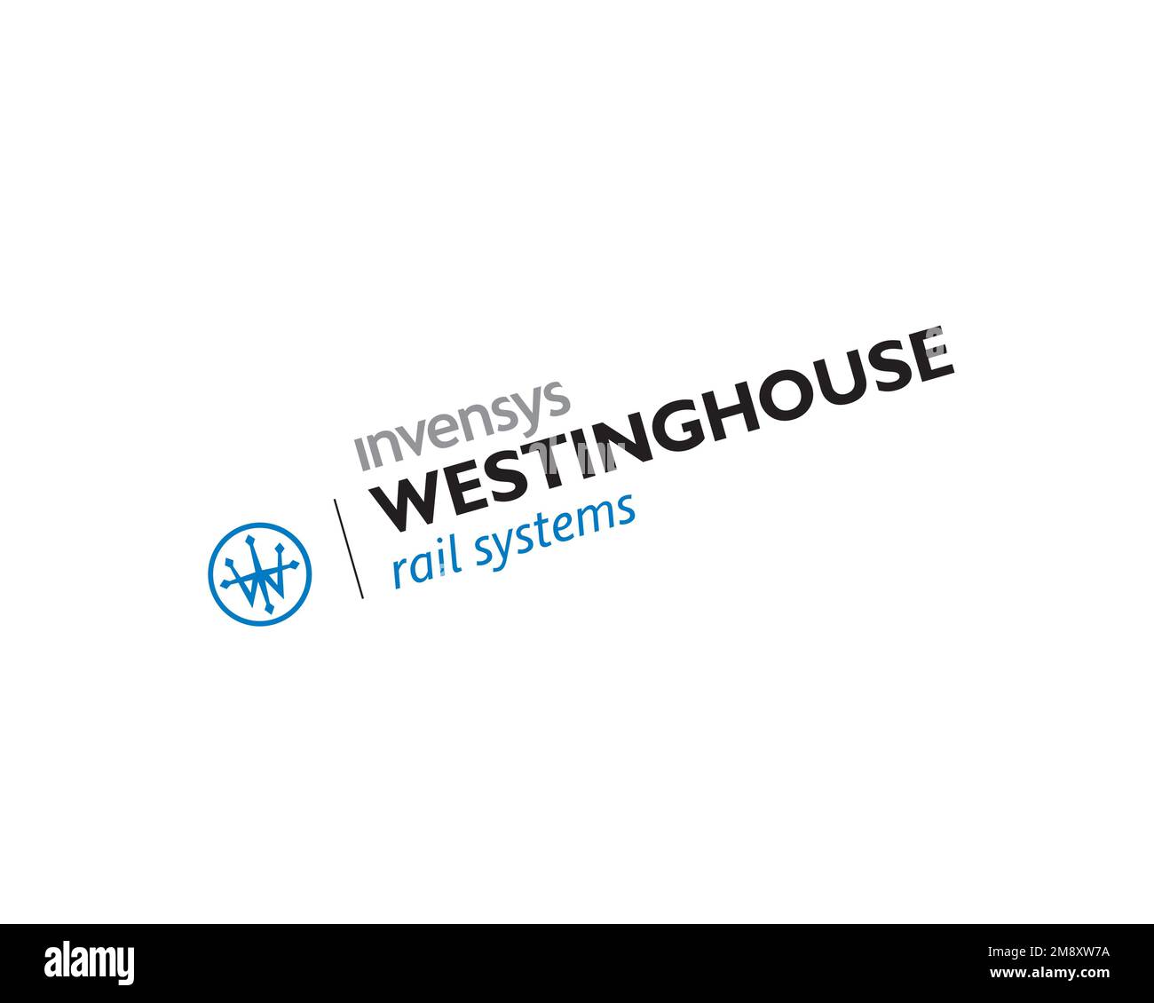 Westinghouse Rail Systems, rotated logo, white background Stock Photo ... Westinghouse Rail Systems, rotated logo, white background Stock Photo ...