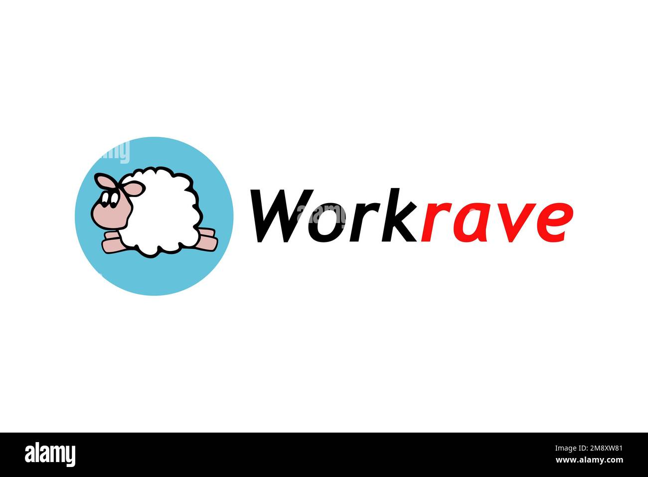 Workrave, Logo, White background Stock Photo - Alamy