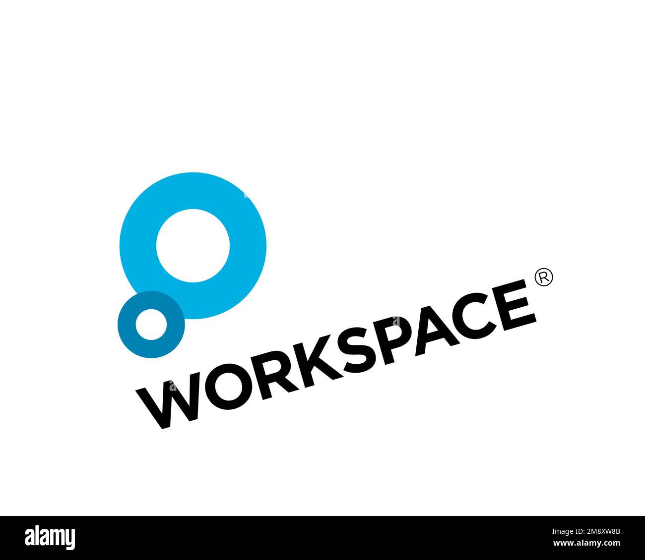 Workspace Group, rotated logo, white background Stock Photo - Alamy
