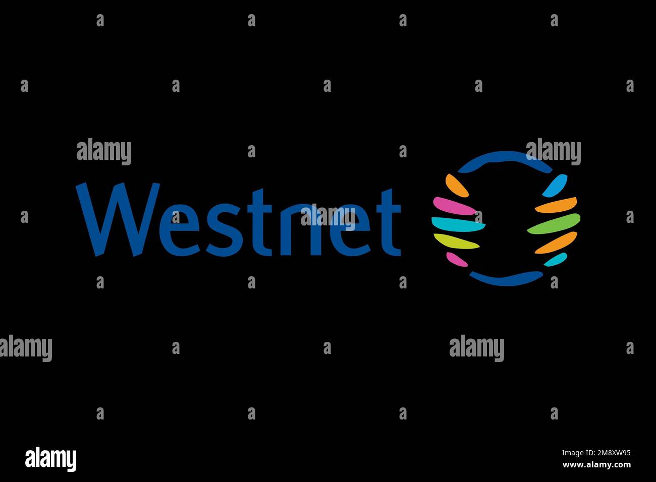 Westnet, Logo, Black background Stock Photo - Alamy