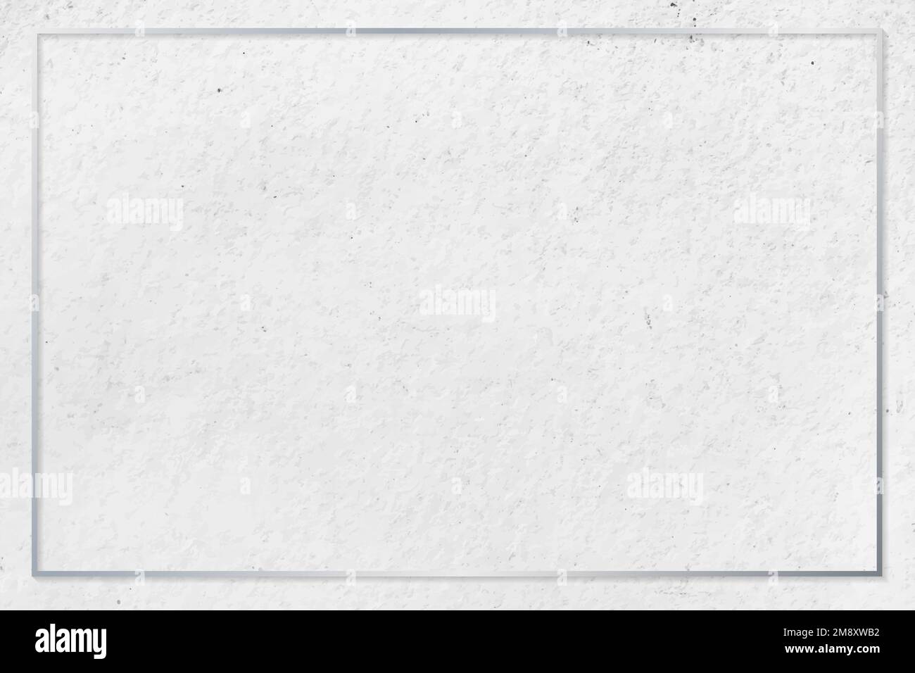 Rectangle silver frame on cement textured background vector Stock ...